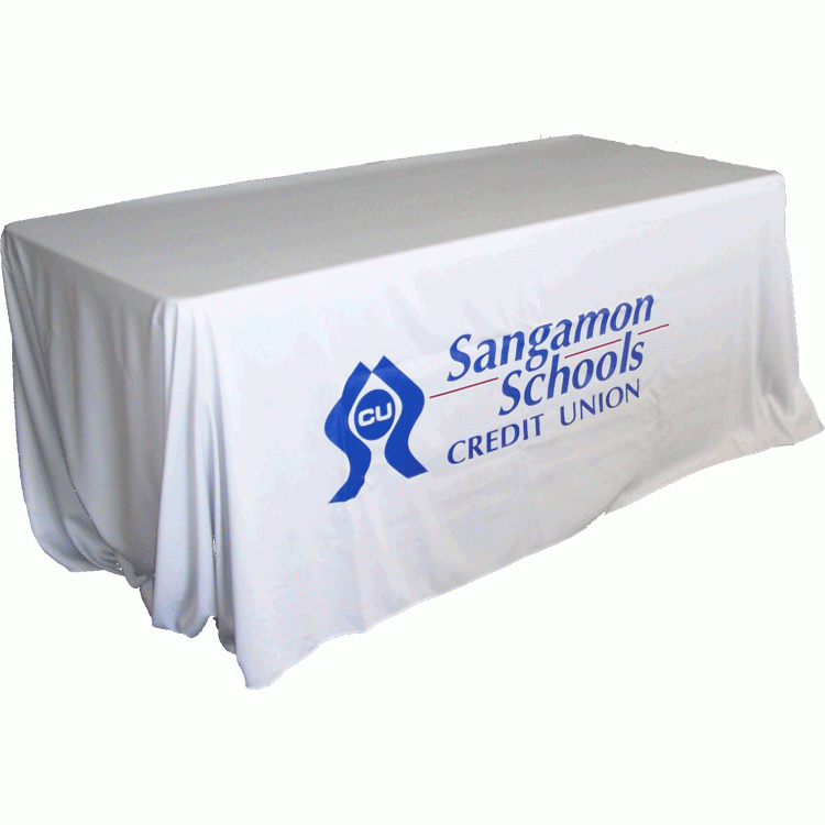 8' One-Color Imprinted Table Cover- Economy