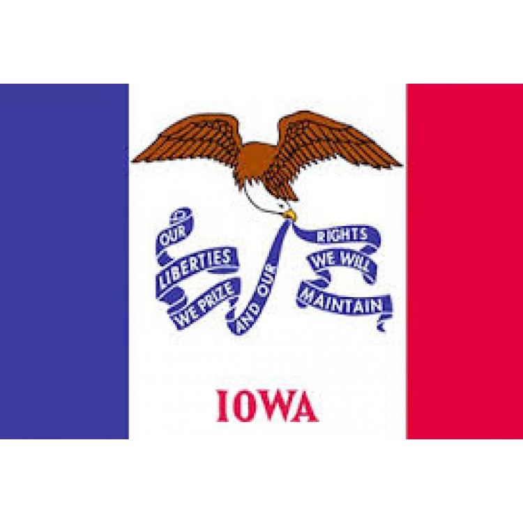 4'x6' Iowa State Flag Nylon