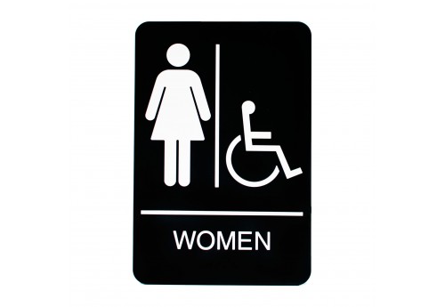Women Handicap Restroom Sign