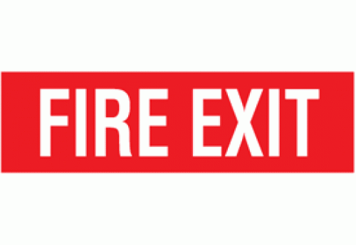 Fire Exit Decal