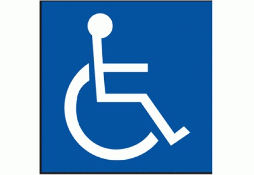 Handicap 6" x 6" Decal Pack of 10
