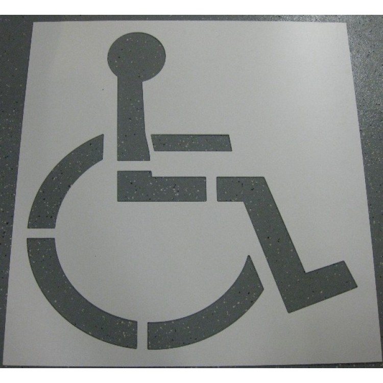 38" x 44" Handicap Paint Stencil