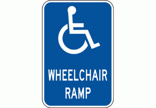 Wheelchair Ramp Sign