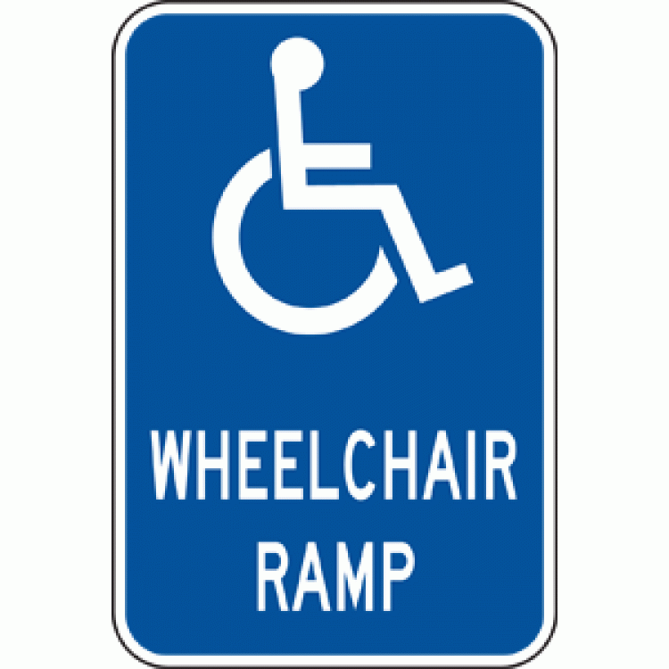 Wheelchair Ramp Sign