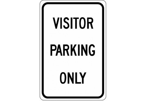 Visitor Parking Only Sign